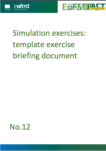 Knowledge Bank: Simulation exercises: template exercise briefing document | EuFMD vLearning